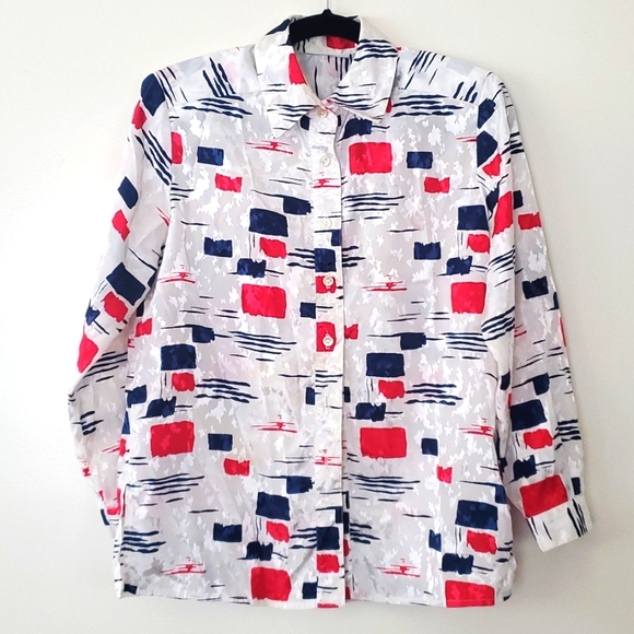 Tops | Vintage Womens 8s Button Up Shirt | Poshmark